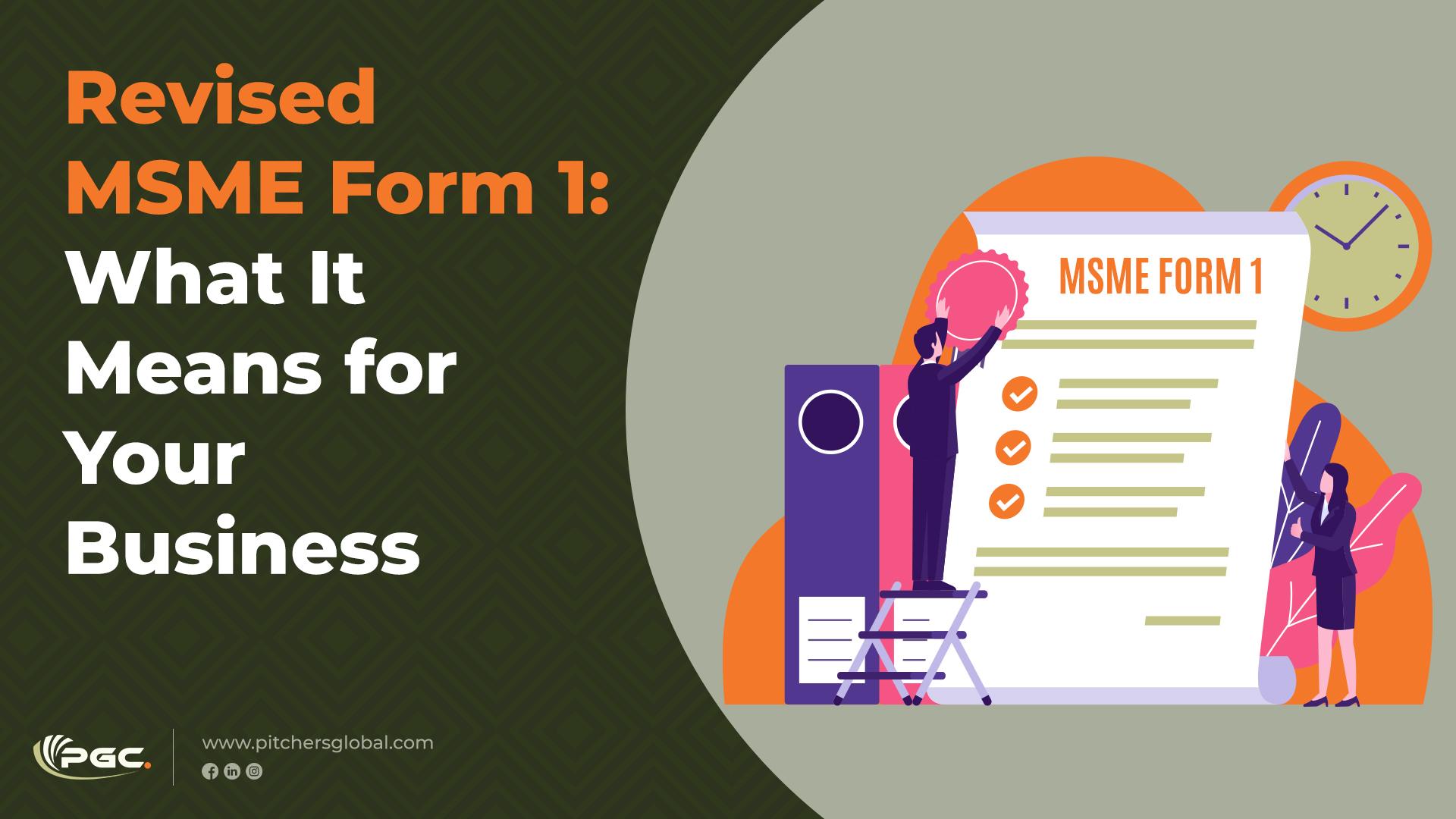 Revised MSME Form 1 | Pitchers Global